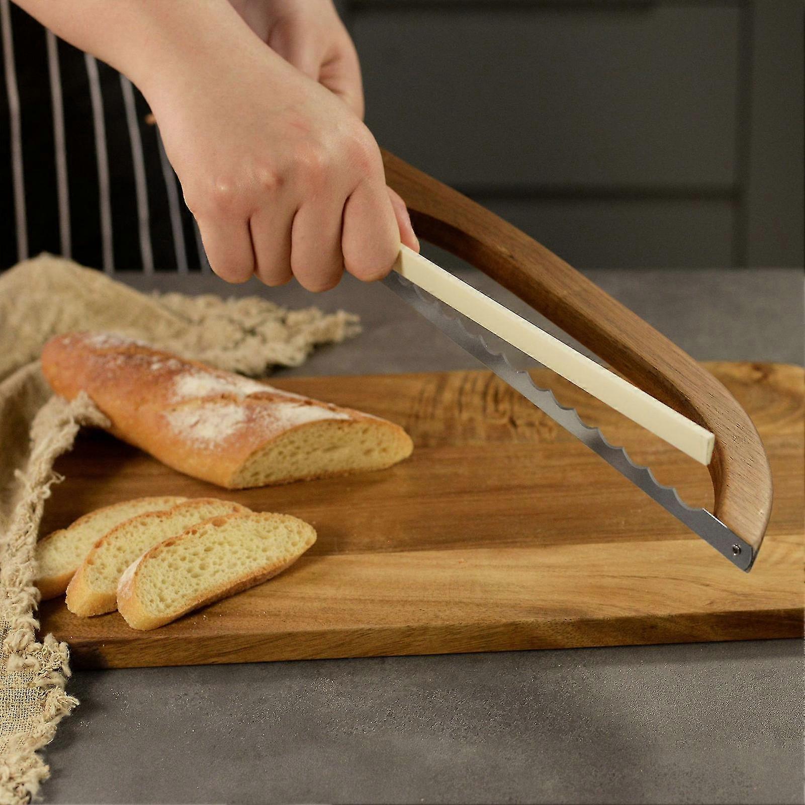 Wooden Bread Cutter Saw with Screwdriver Cutter Cover Homemade ...
