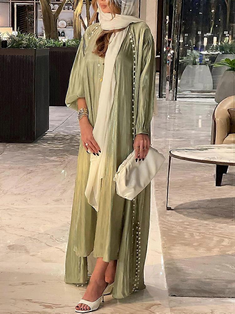 Morocco Caftan Muslim Abaya Women Dress 2 Piece Set Abayas Gowns Dubai ...