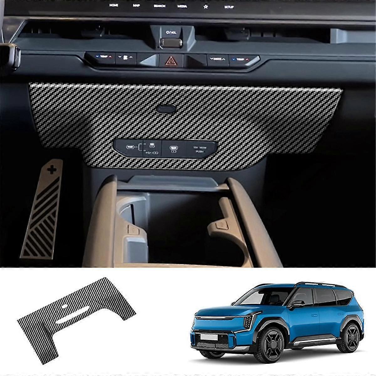 Car USB Charging Panel Trim Sticker for EV9 2023 2024 Central Control ...