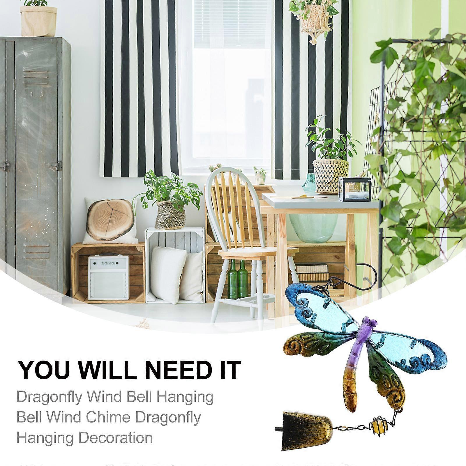 Dragonfly Wind Bell Hanging Bell Wind Chime Dragonfly Hanging ...