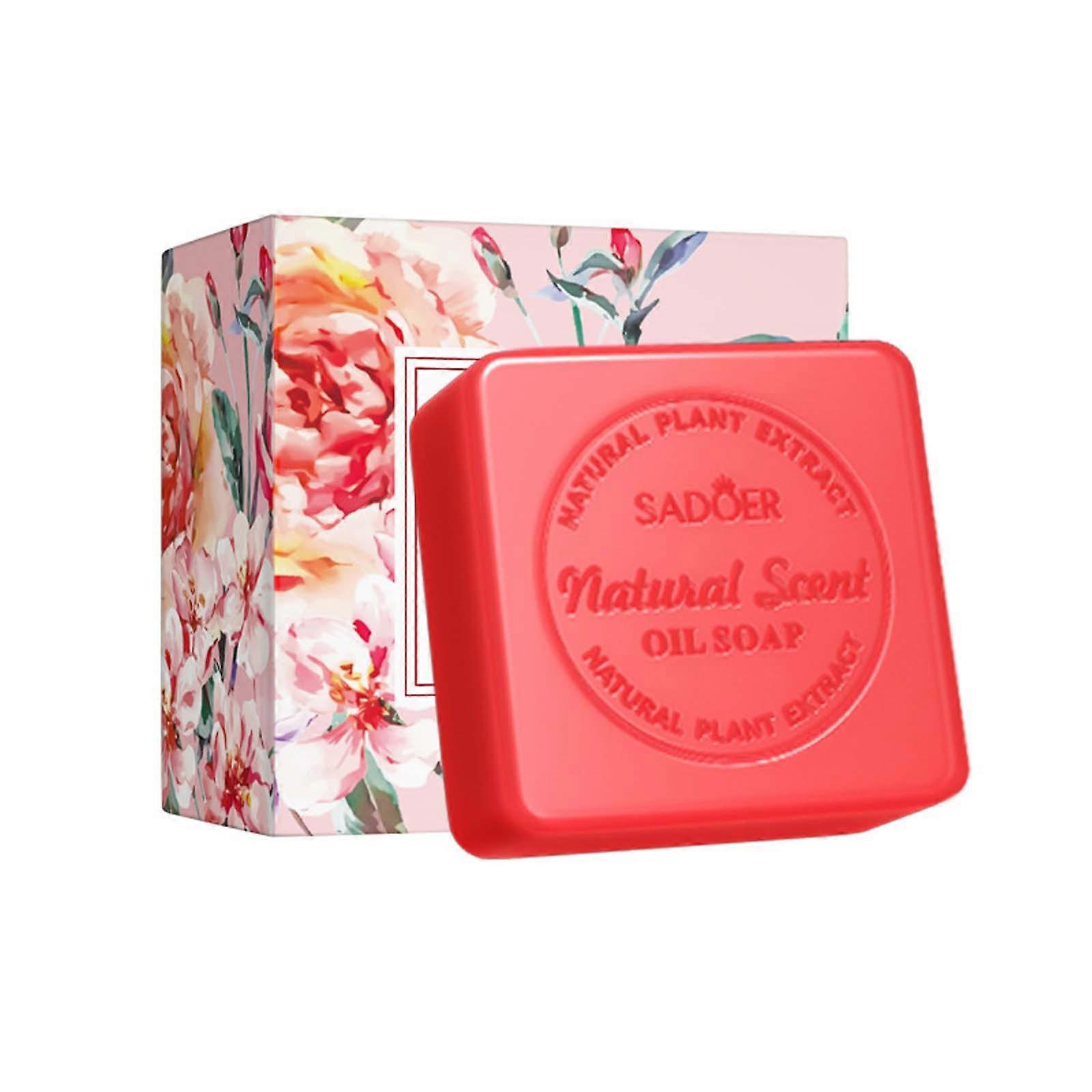 Natural Rose Oil Soap for General Body Cleaning 100G | Fruugo UK
