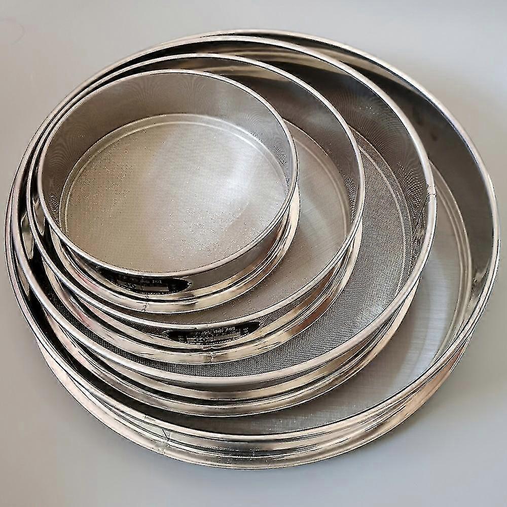 2-500m Round 304 Less Steel Lab Sieve Aperture Sifters Shakers Kit ...
