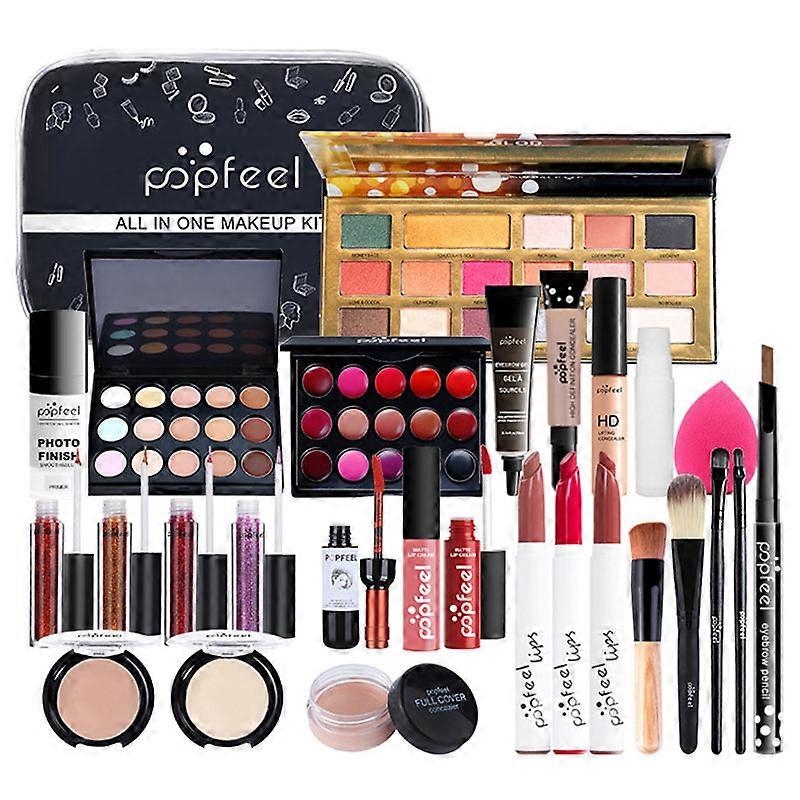 Full Makeup Kit for Women Portable All-in-One Face Eyes Makeup Set with ...