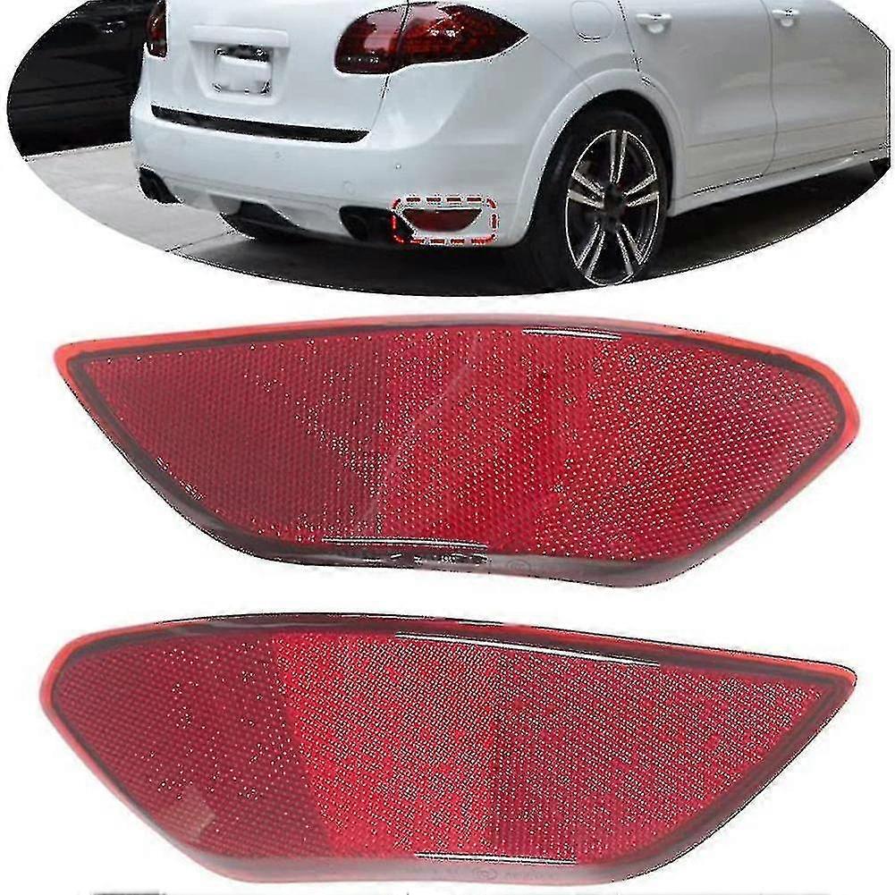 Car Red Rear Bumper Rear Bumper Lamp Reflector Compatible-porsche ...