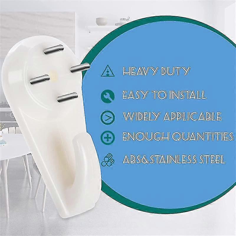 40 Picture Hangers, Concrete/Plaster/Hard Wall Hooks, for Hanging ...