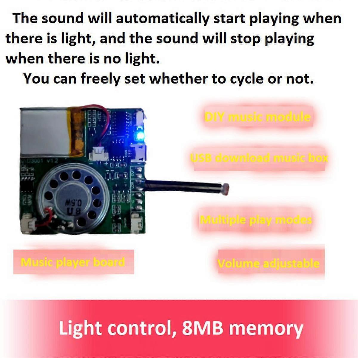 USB Recording Music Module DIY MP3 Recordable Sound Module USB ...