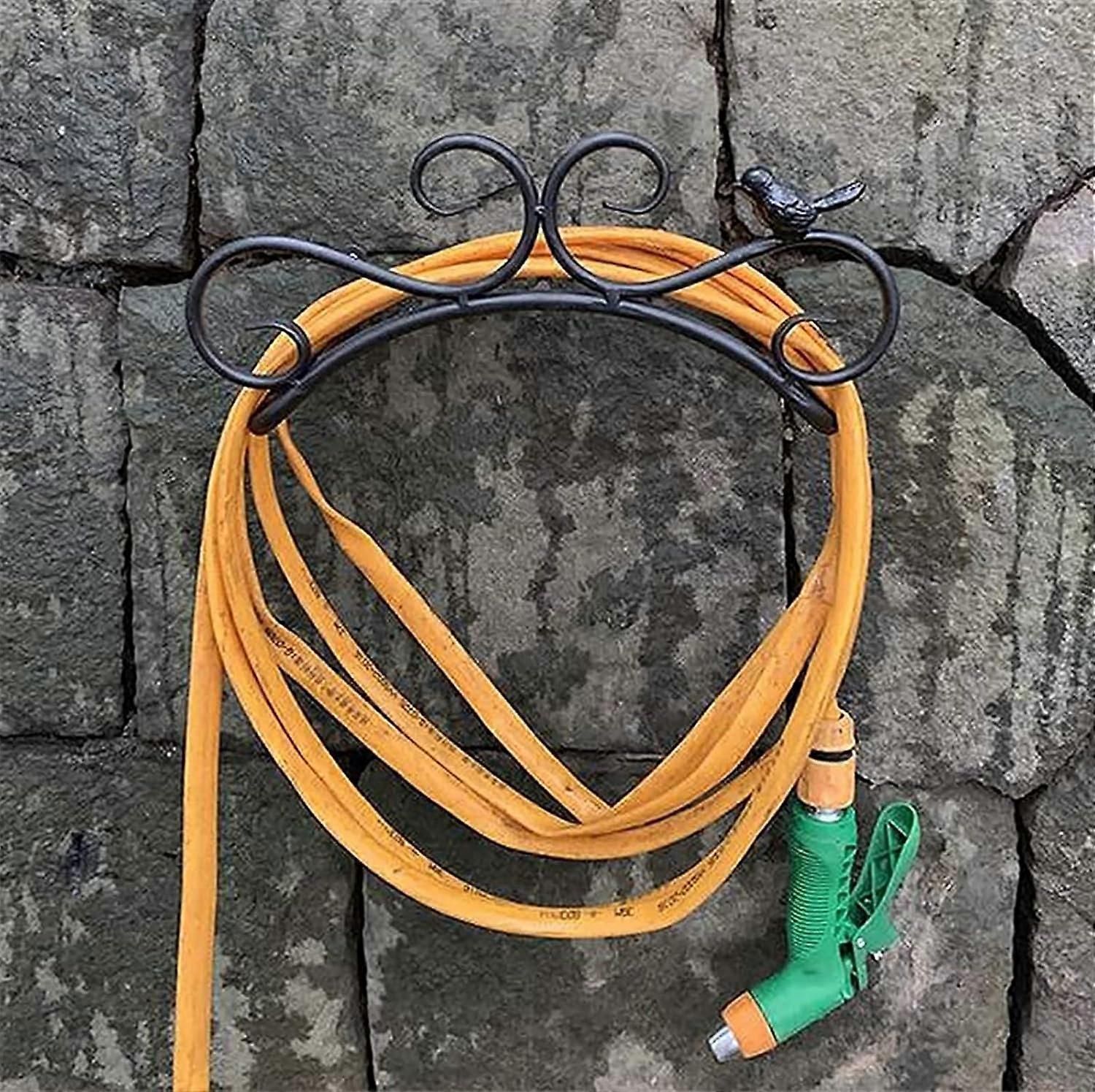 Wall mounted garden hose holder, durable and rust-proof, suitable for ...