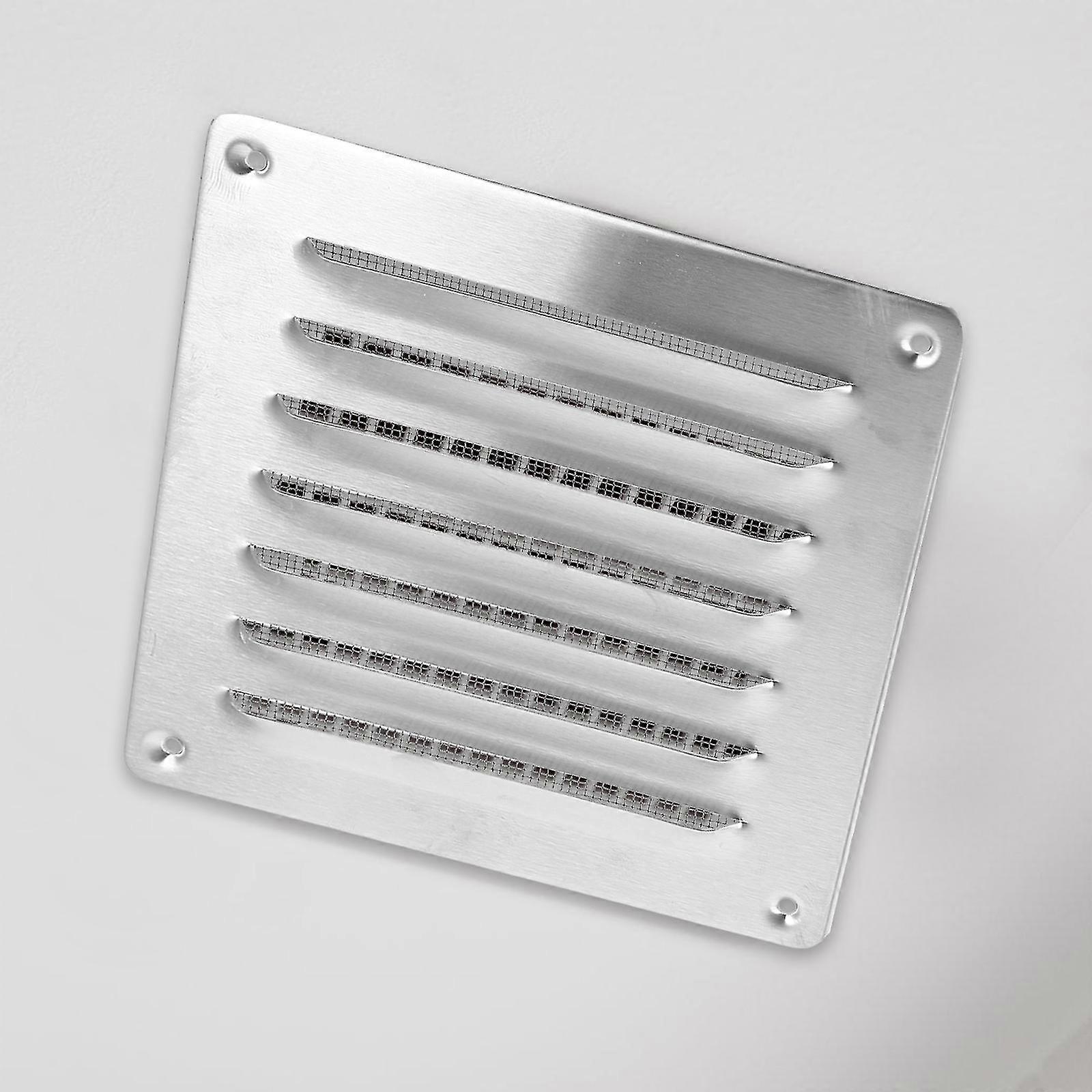 Square Vent Cover Grille Louvered Air Return Grille Stainless Steel Air ...