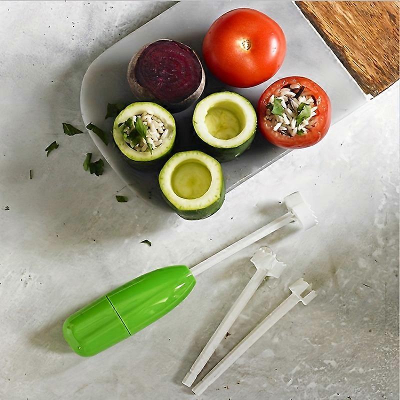 4pcs Set Vegetable Drill Hole Extractor, Vegetable Spiral Cutter, Fruit ...