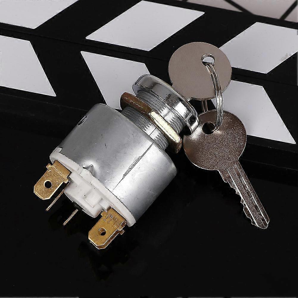 ignition switch, 12v 4-position ignition key switch, universal engine ...