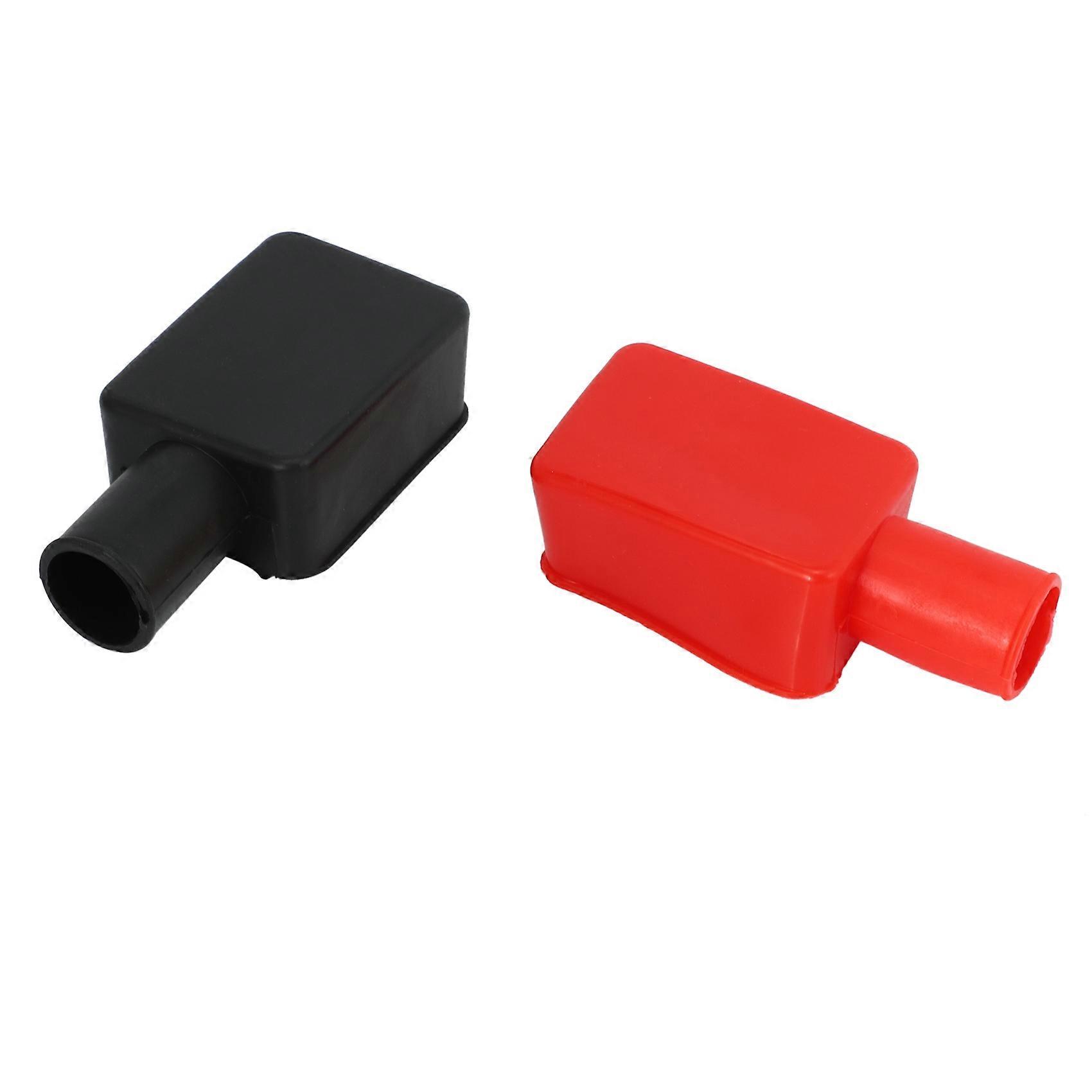2 Pcs Car Battery Positive and Negative Protective Covers, Rubber ...