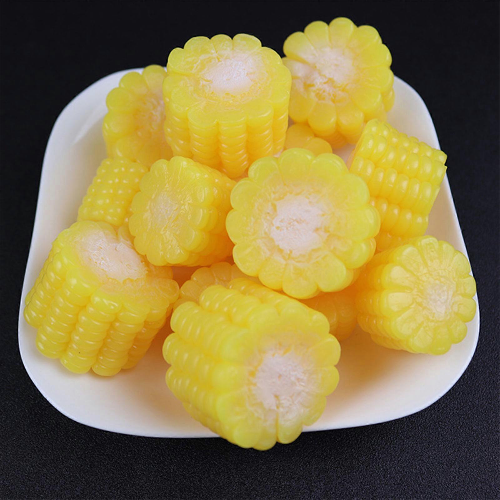 Artificial Corn Stick Simulation Vegetable Model Lifelike Food Display ...