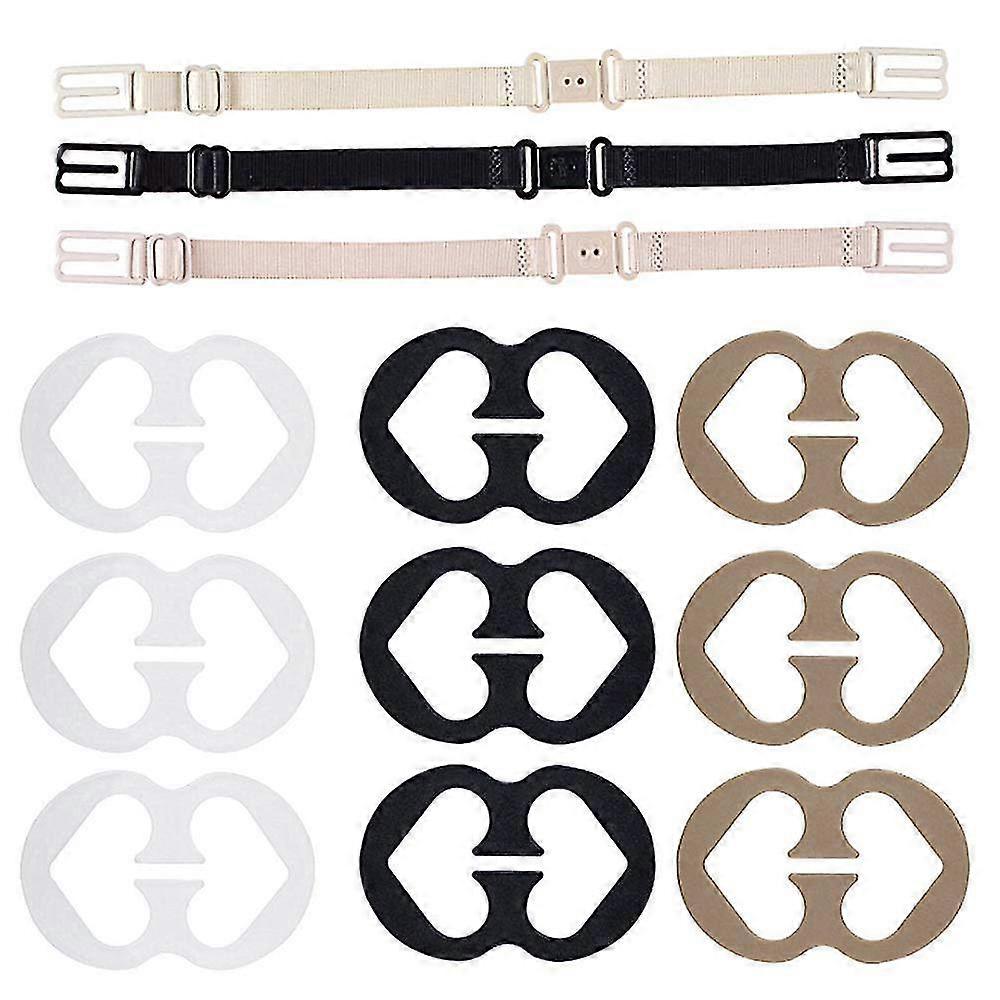 12 Pack Non Slip Elastic Bra Strap Clips Holder Adjustable QRN | Fruugo UK