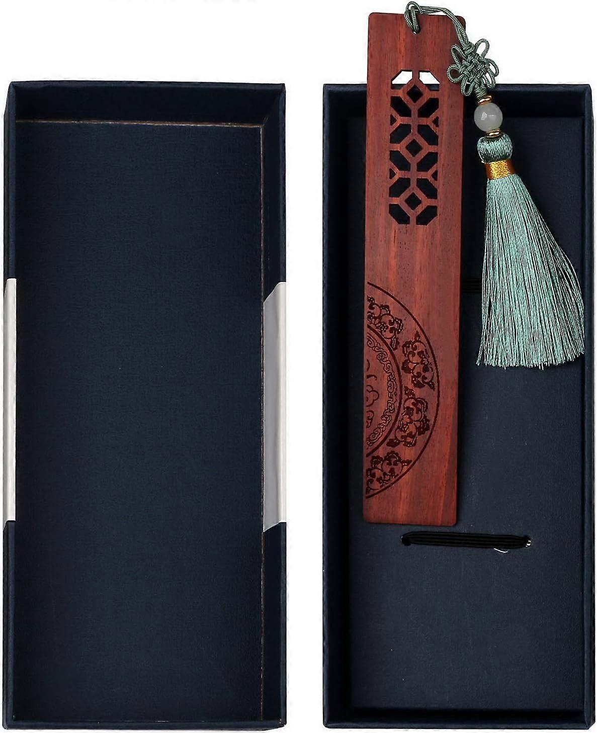 Wooden Bookmark Box Set - Handmade Natural Wood Bookmark with Chinese ...