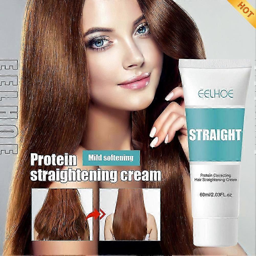 3Pcs Protein Correcting Straightening Hair Cream Straight Hair Cream ...