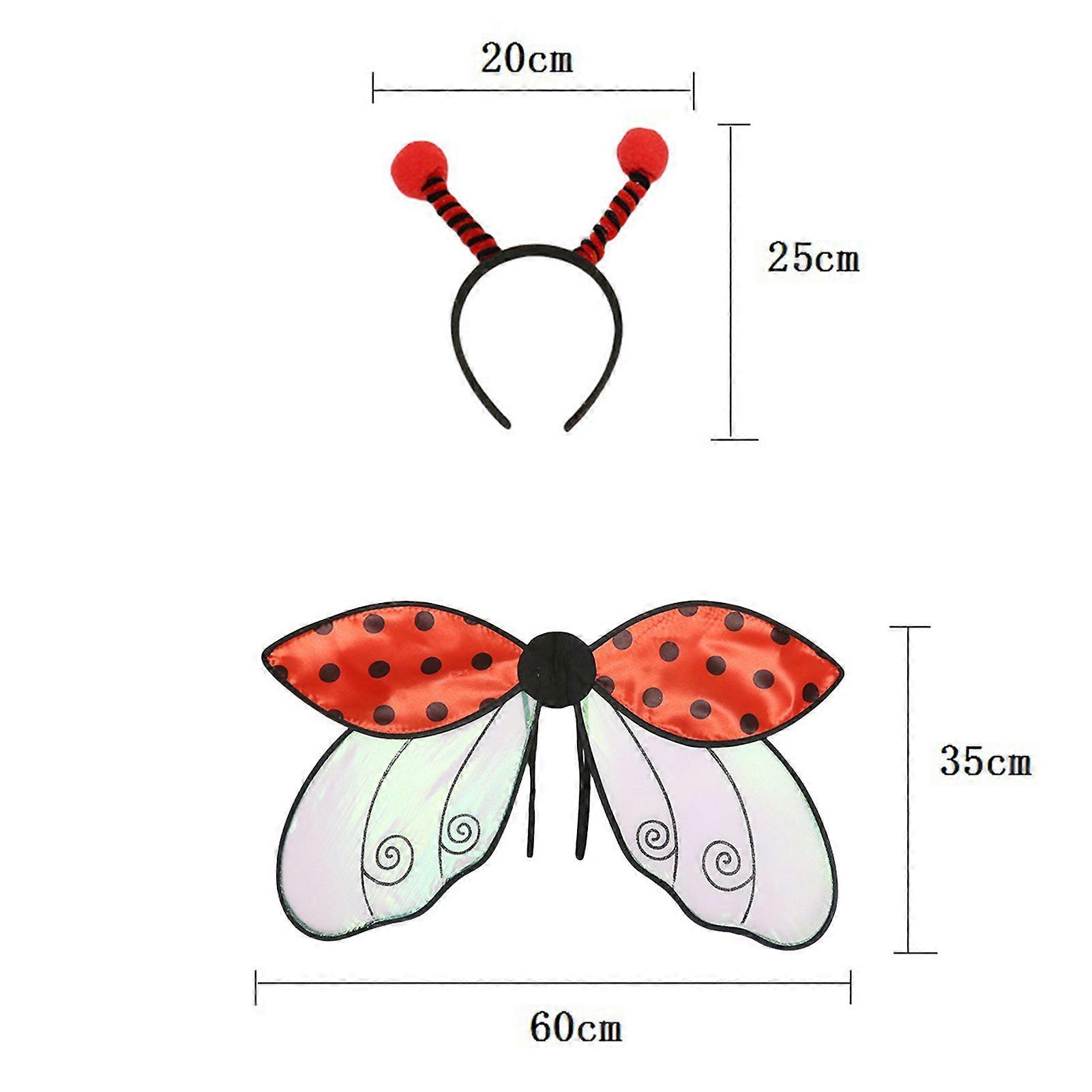 Cosplay Wing And Headband Ladybird Honeybee Wing Costume Accessories ...