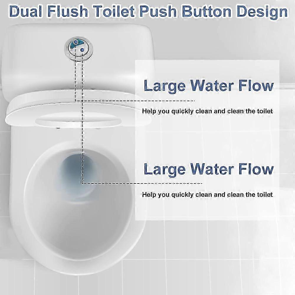 Toilet Flush Buttons Replacement Dual Flush Push Button Round Head ...