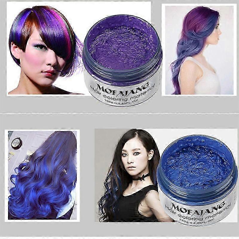 Mofajang 9 colors 120g Unisex Hair Color Wax Mud Hair Dye Hair Color ...