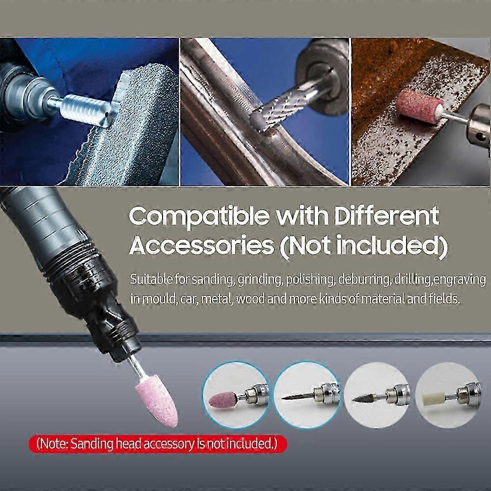 Pencil Type Air Die Grinder with Air Hose 2 Collets 1/4 Inch Pneumatic ...