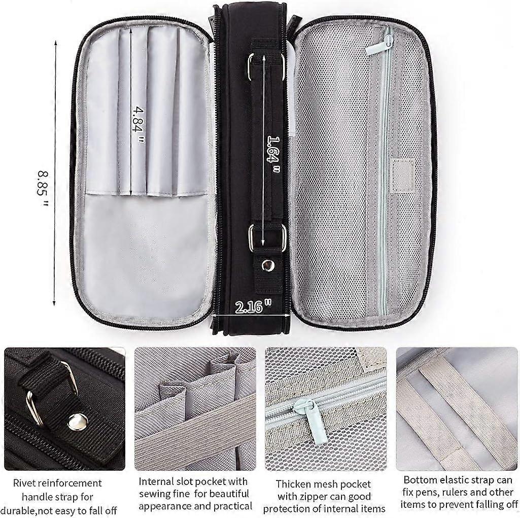 Big Capacity Pencil Case Stationery Storage Large Handheld Pen Pouch ...