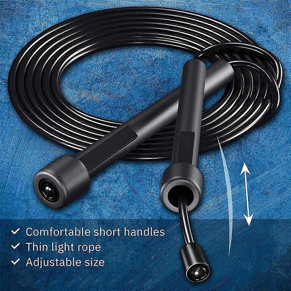 2X Jump Rope for Fitness and Exercise-Adjustable Jump Ropes with ...