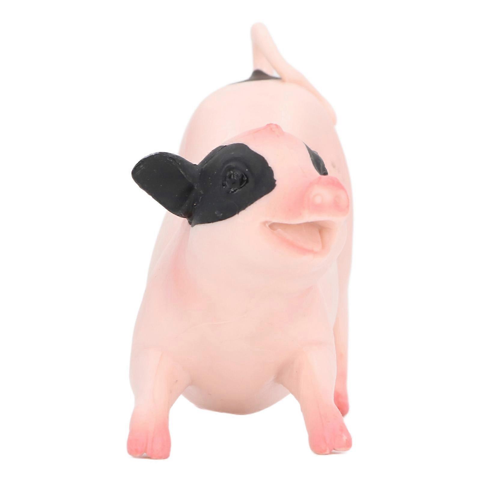 Pig Posture Figure Toy Realistic PVC Decoration Educational Farm Animal ...