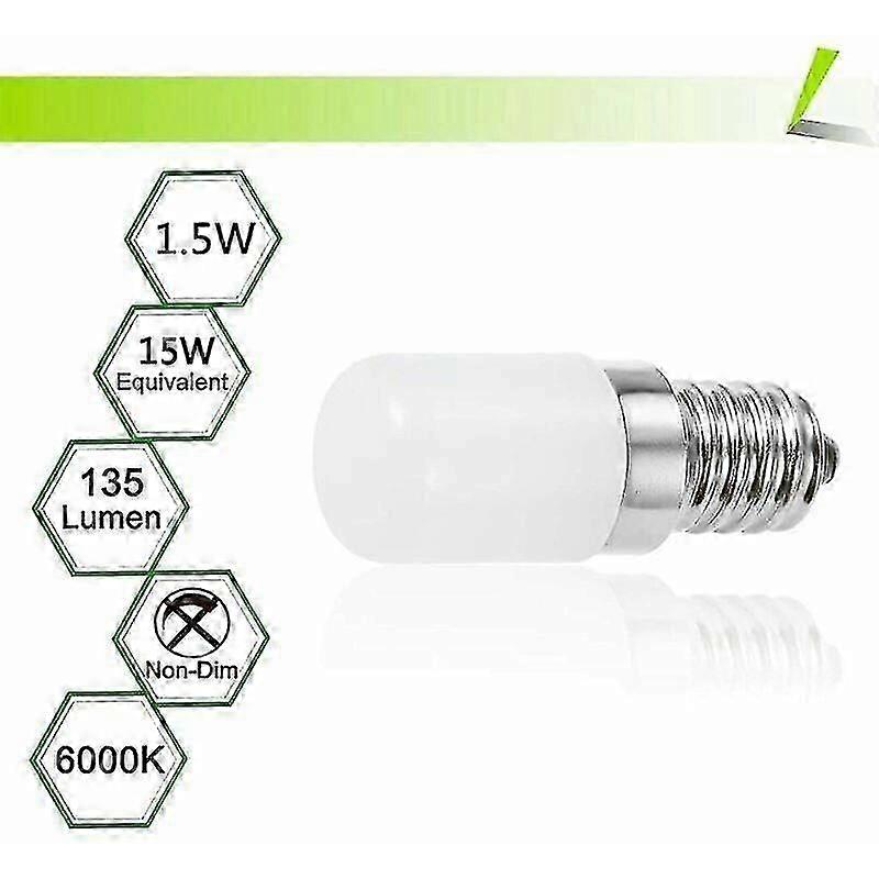 24V E14 6500K cold white light 2 pieces bulbs refrigerator lights ...