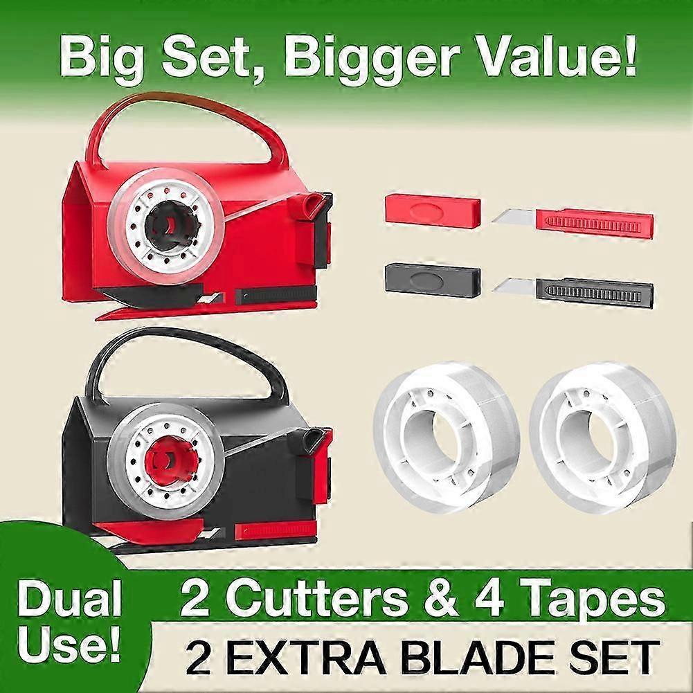 2pcs Wrapping Paper Cutter with Tape Dispenser Easy, Straight Cuts for ...