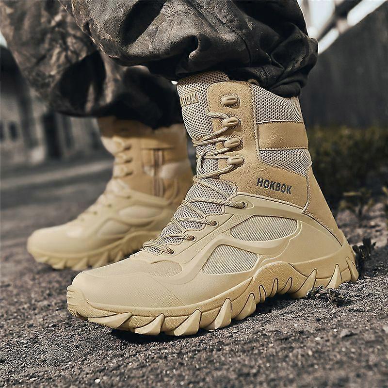 Men's Large Size High Top Snow Boots Tactical Boots Hiking Shoes ...