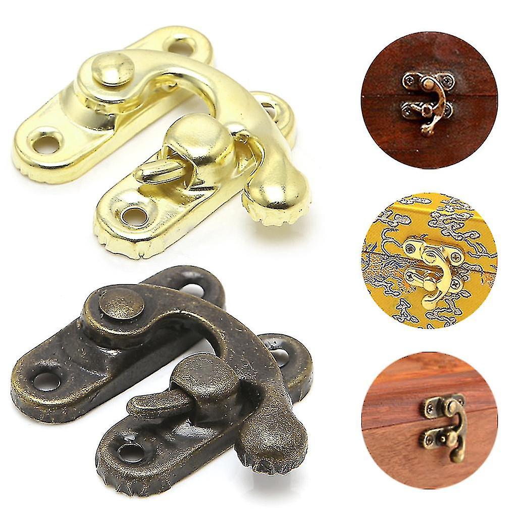 10x Antique Metal Catch Curved Buckle Horn Lock Clasp Hook Gift Jewelry ...