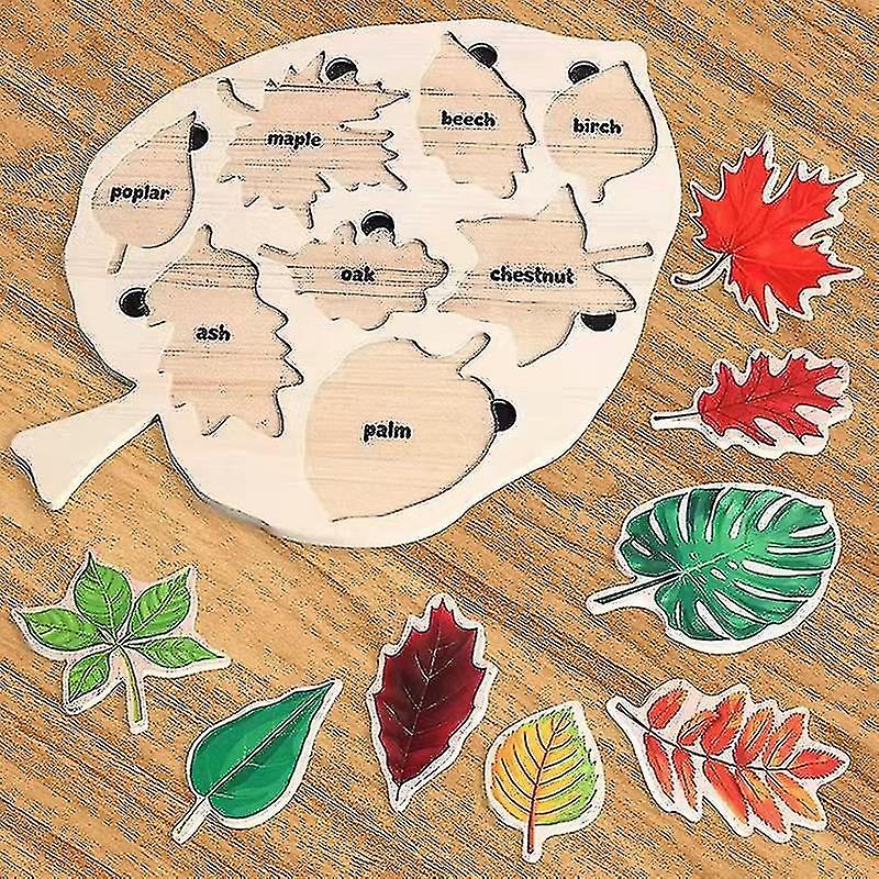 Leaf Shape Puzzle Puzzles For Toddlers Leaf Shape Preschool Puzzles ...