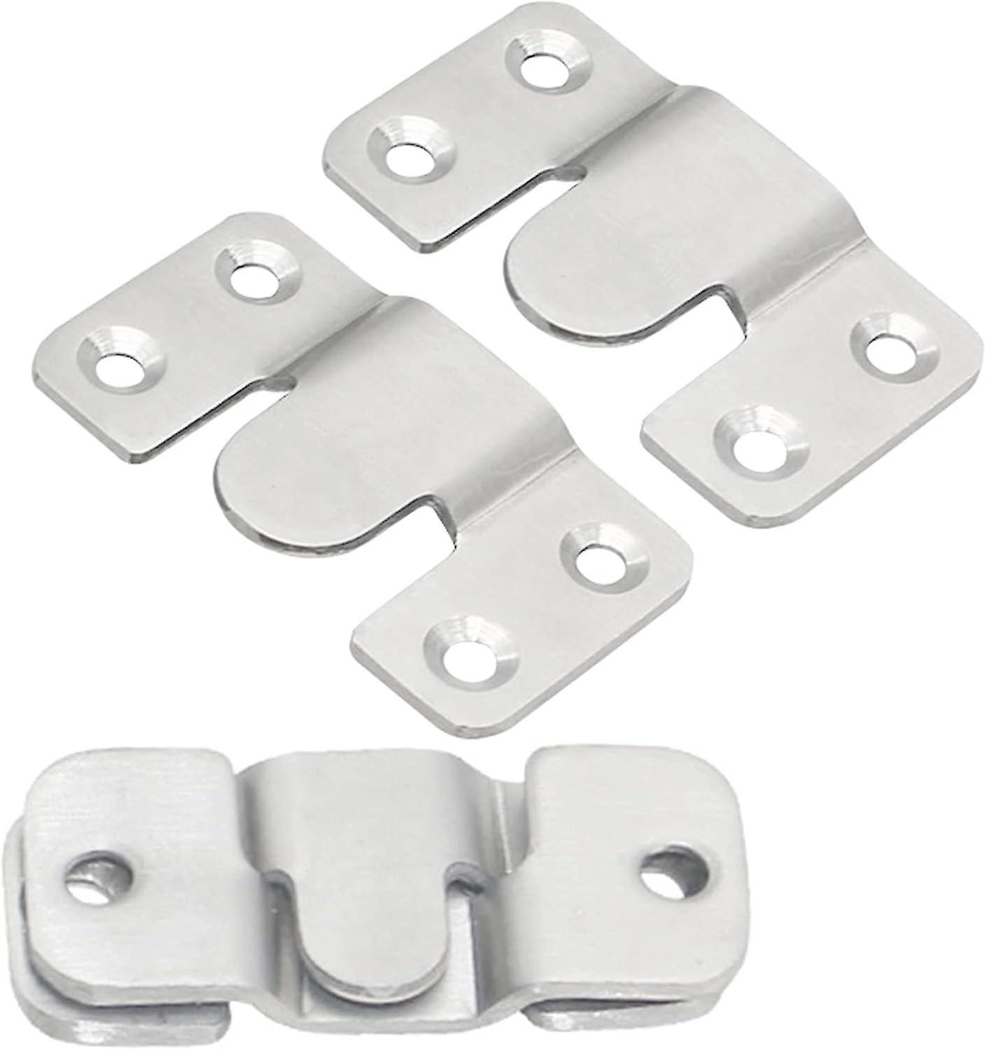 Flush Concealed Mount Bracket, 12pcs Stainless Steel Headboard Brackets ...
