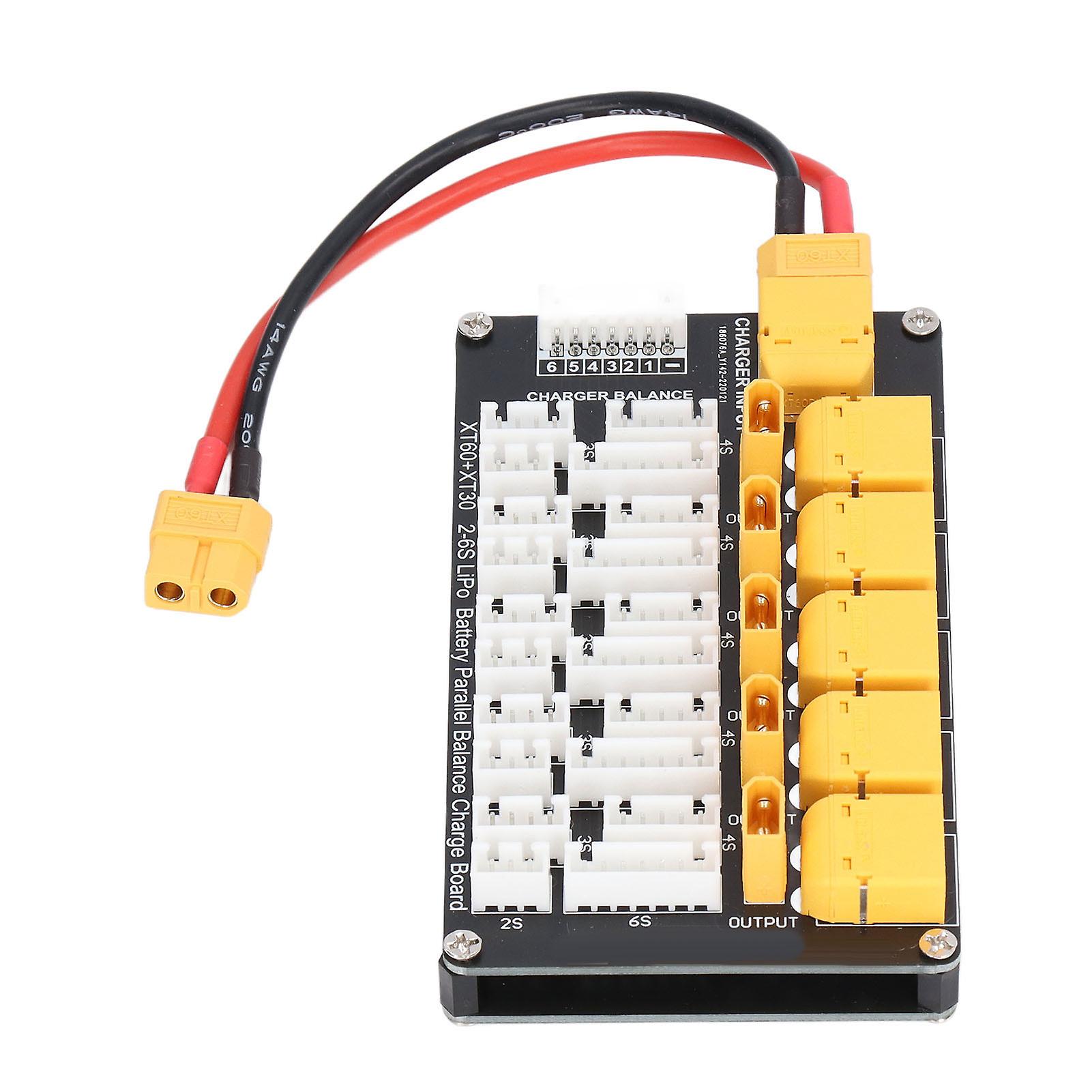 Lipo Battery Charging Board Parallel XT30 XT60 Plug 2‑6S Lithium Batteries | Fruugo UK