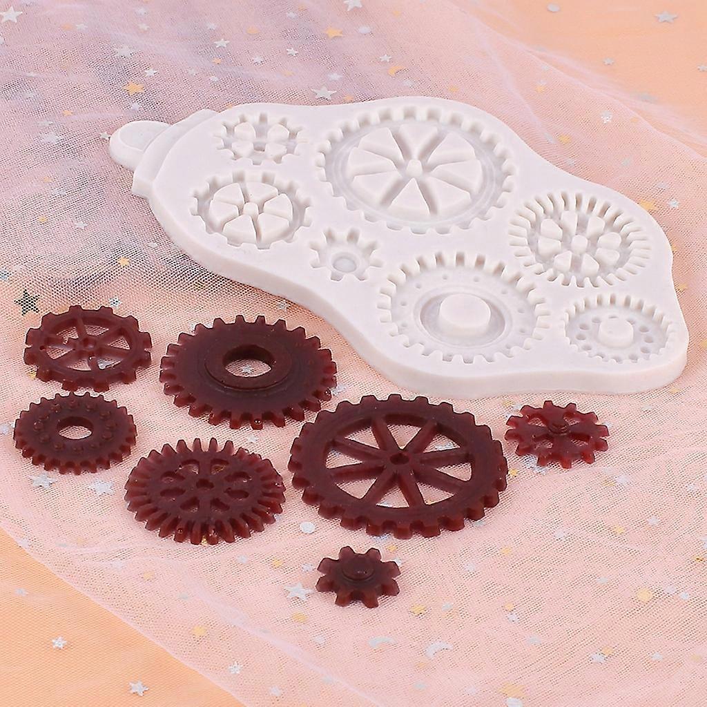 DIY Fondant Molds Chocolate Moulds Candy Mould Gears Shaped Silicone ...