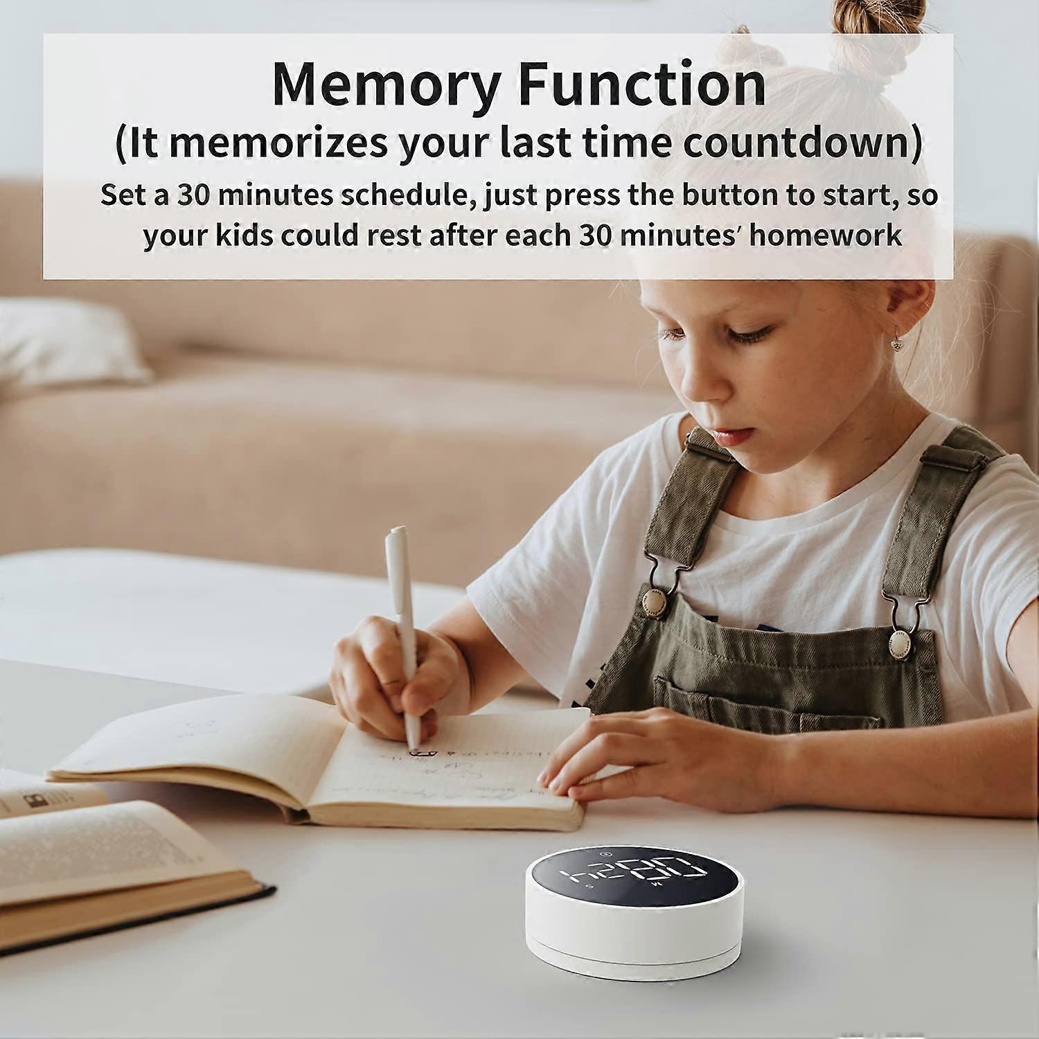 Large Magnetic Countdown LED Timer with 3-Level Volume and Strong ...