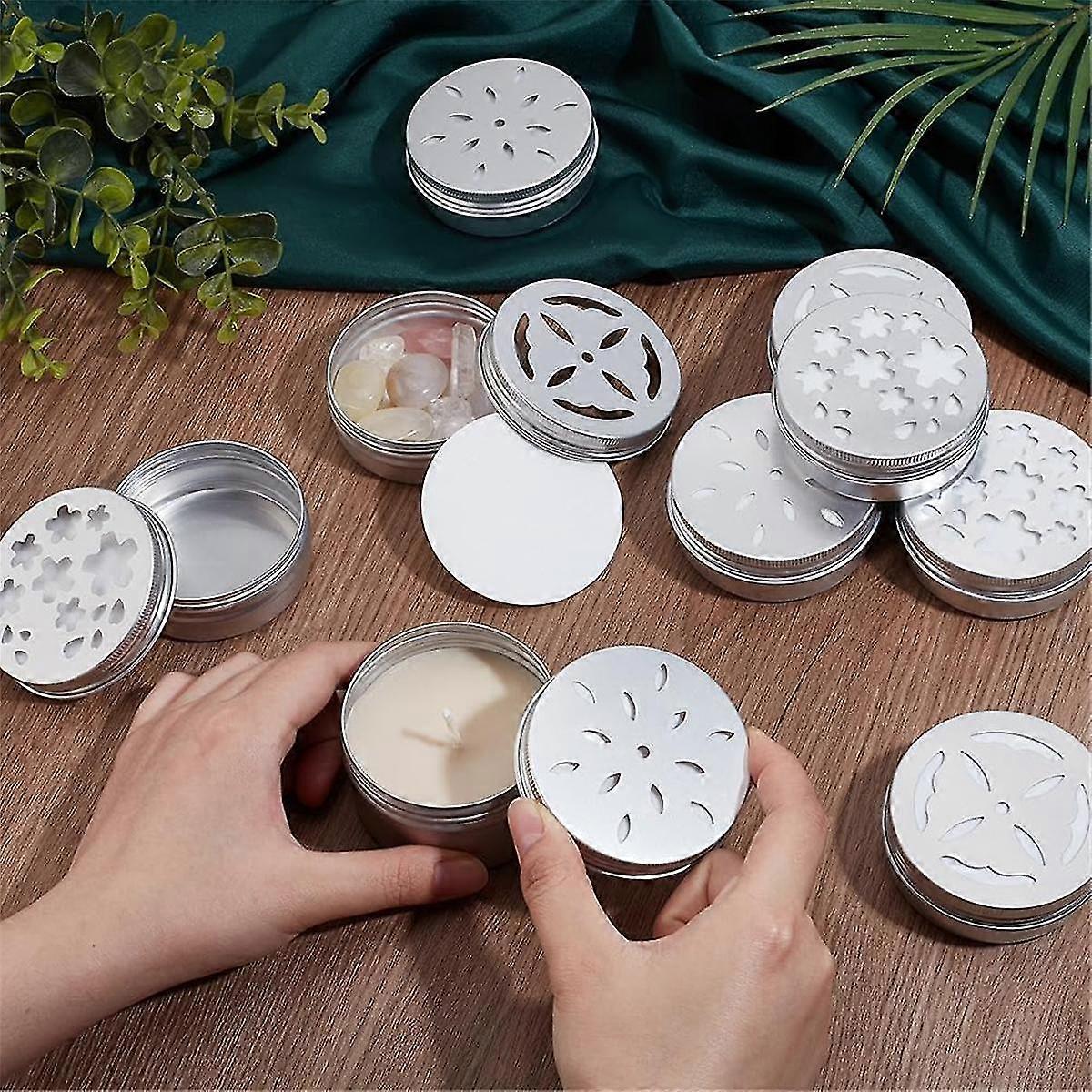 12pcs Air Freshener Tins 3 Style Scent Beads Container 2 Ounce ...