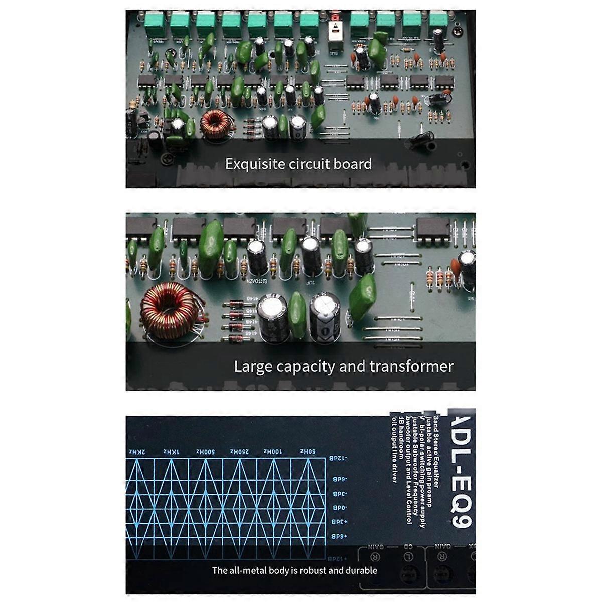 Auto Square 9 Band Graphic Equalizer Digital Car Audio -EQ9 Full Series ...