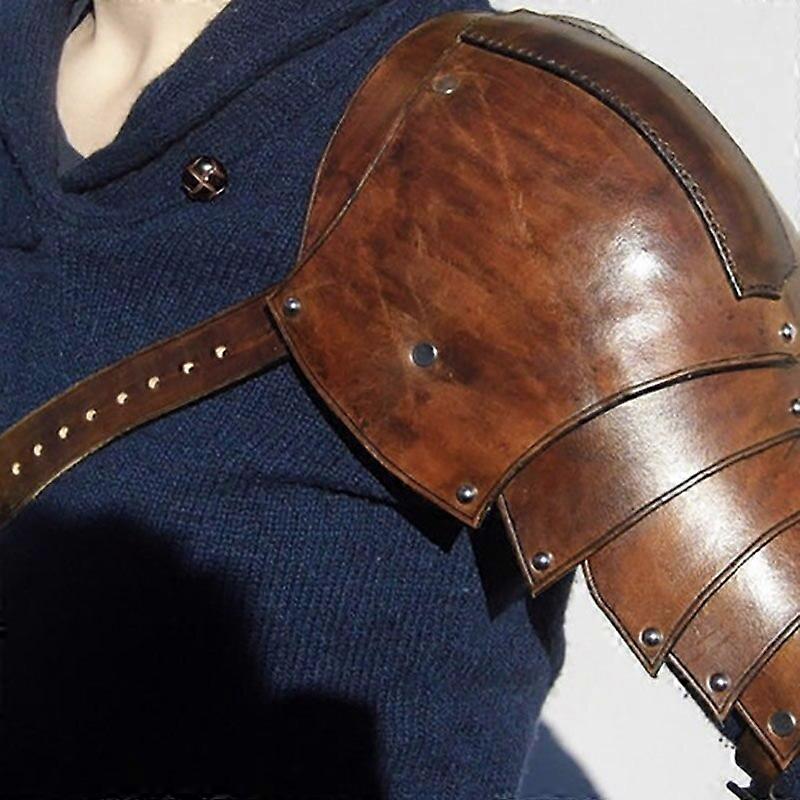 Medieval Steampunk Leather Shoulder Armor Viking Gladiator Knight ...