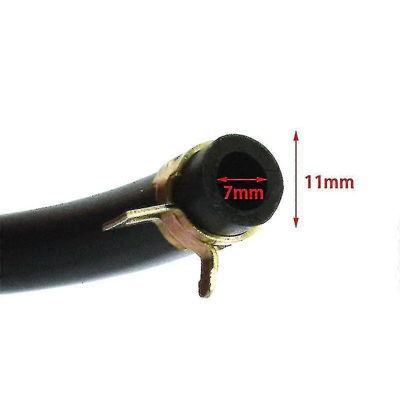 Fuel Hose 1 Meter 7mm Gasoline Hose Kit With 10 Clamps Fuel Line ...