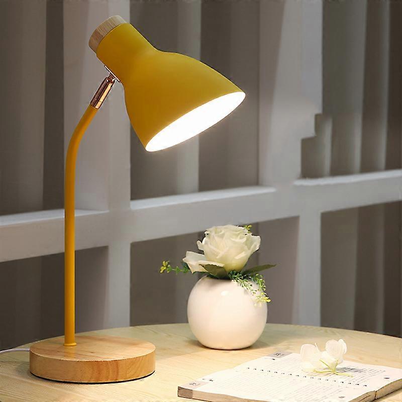 Nordic Modern Simple Wooden Desk Lamp Bedroom Bedside Lamp Creative ...