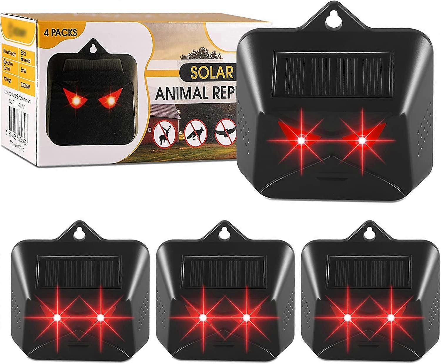 4 st Solar Animal Repeller Predator Lights Avskräckande för Coyote Fox ...