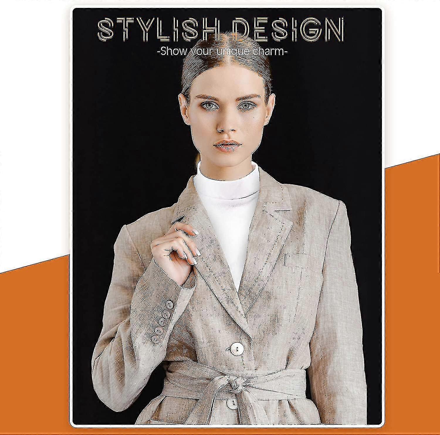 Fake Turtleneck Dickey Detachable Collars Set Half Top Mock Blouse ...