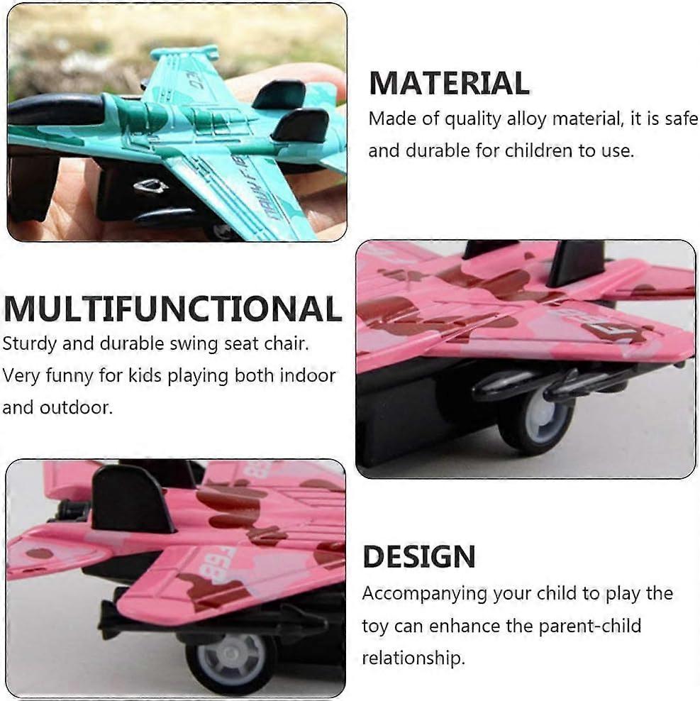 Military Fighter Die Cast Pull Plane Toy Back Toys Mini Fighter Push ...