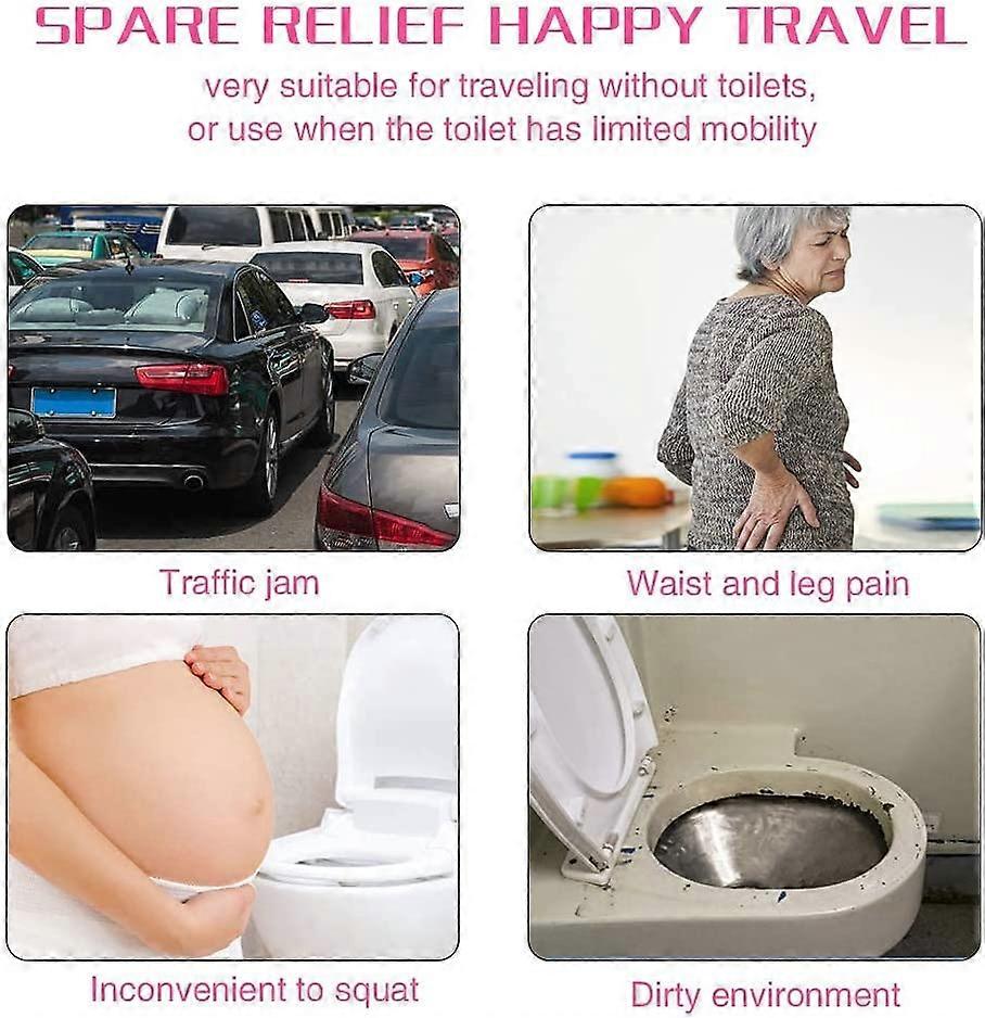 Female Urination Device, (Pink) Female Urinal Silicone Funnel Urine ...