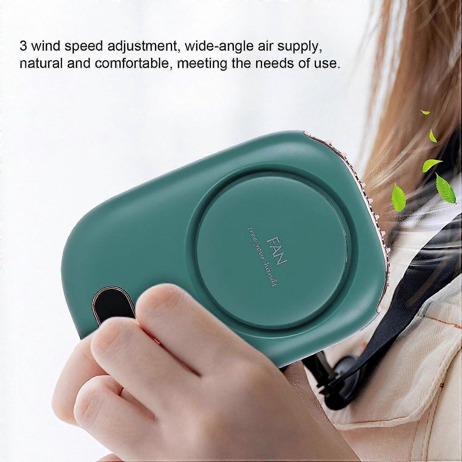 Mini Pocket Fan, 3 Speed Portable Fan Usb Charging Lanyard Small Face ...