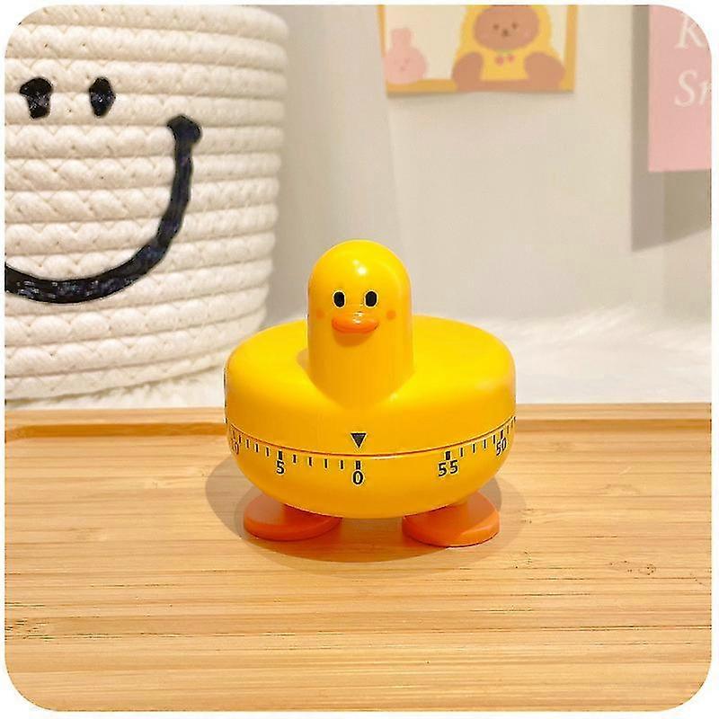 Kitchen Timer Eye-Catching Cartoon Shape Plastic Lovely Duck Mechanical ...
