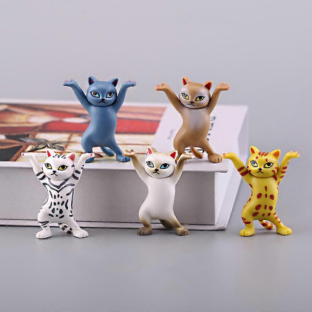 Miniature Figurine Model for Cat Realistic Toy Replica Dancing Kitten ...