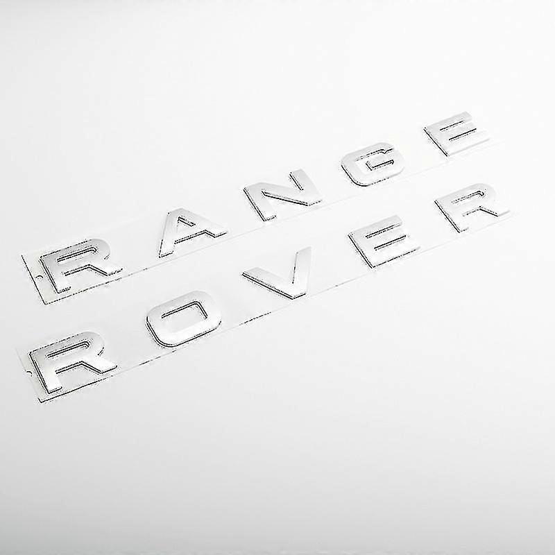3d Abs Logo Range Rover Letters Emblem Sticker Car Front Hood Badge For ...