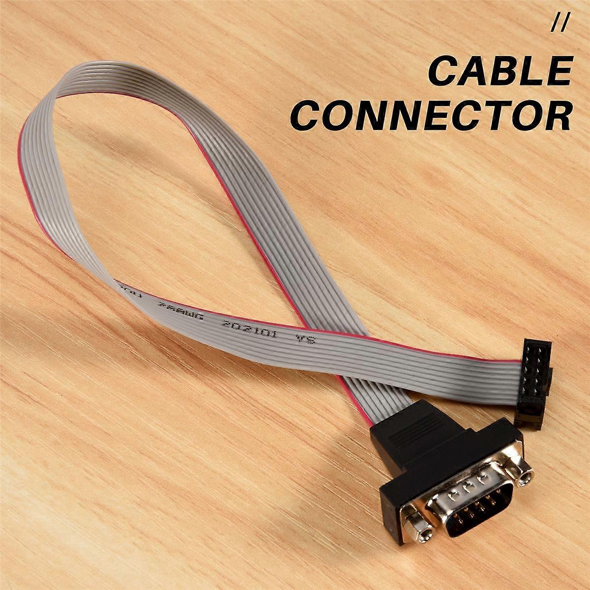 DB9 RS232 To 10 Pin Ribbon Cable Connector Adapter | Fruugo UK