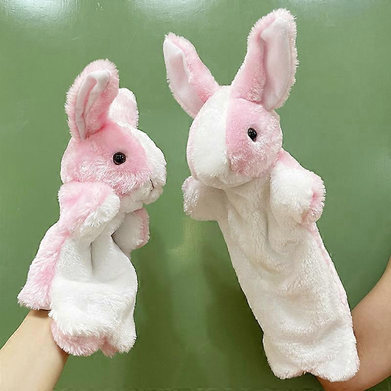 Animal Hand Puppets Bunnies Hand Puppet Set Stuffed Animal Plush Toy ...